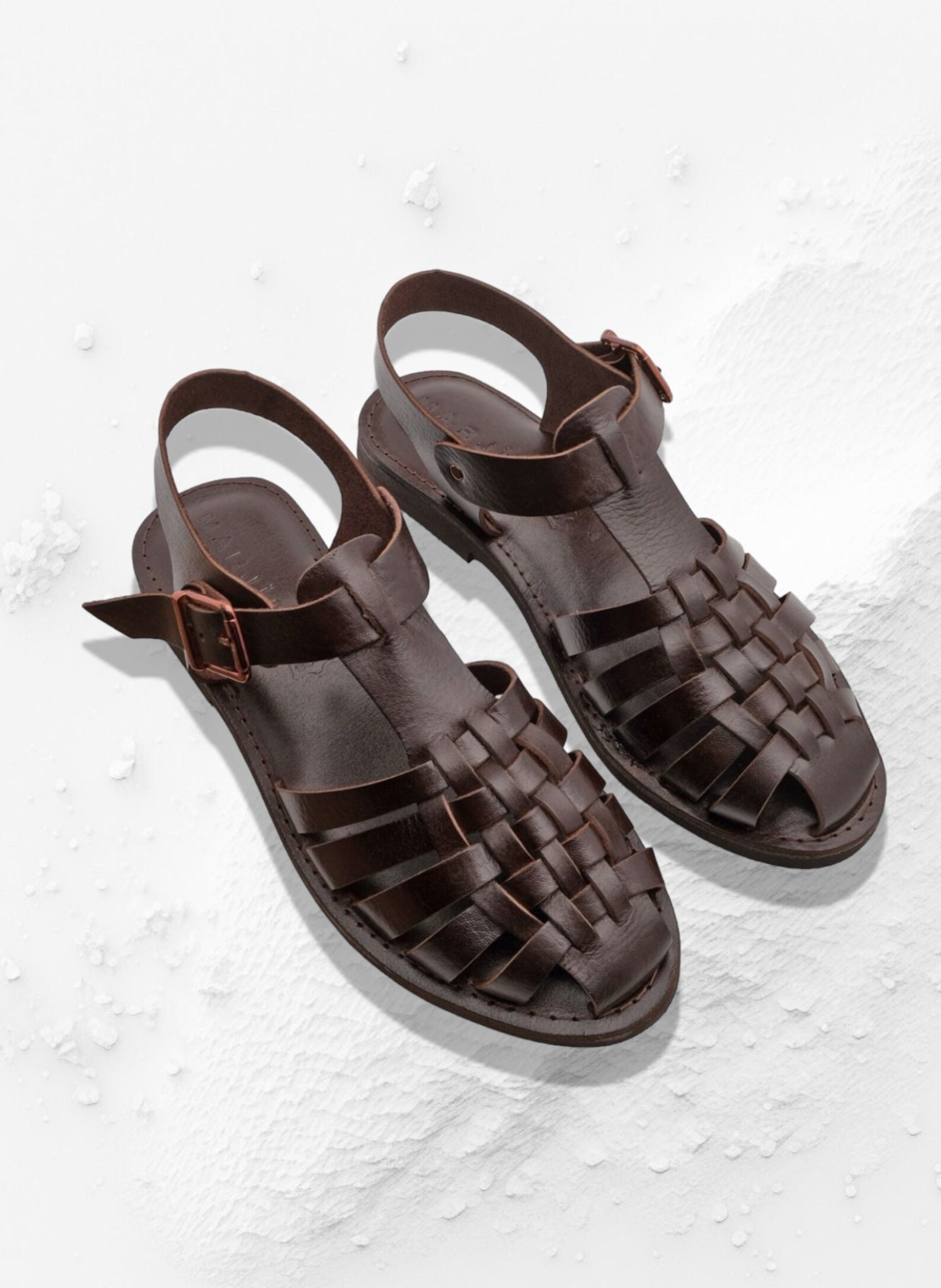 WOMEN'S GENUINE Leather Sole Daily Sandals, Huarache Sandal, All Sizes ...