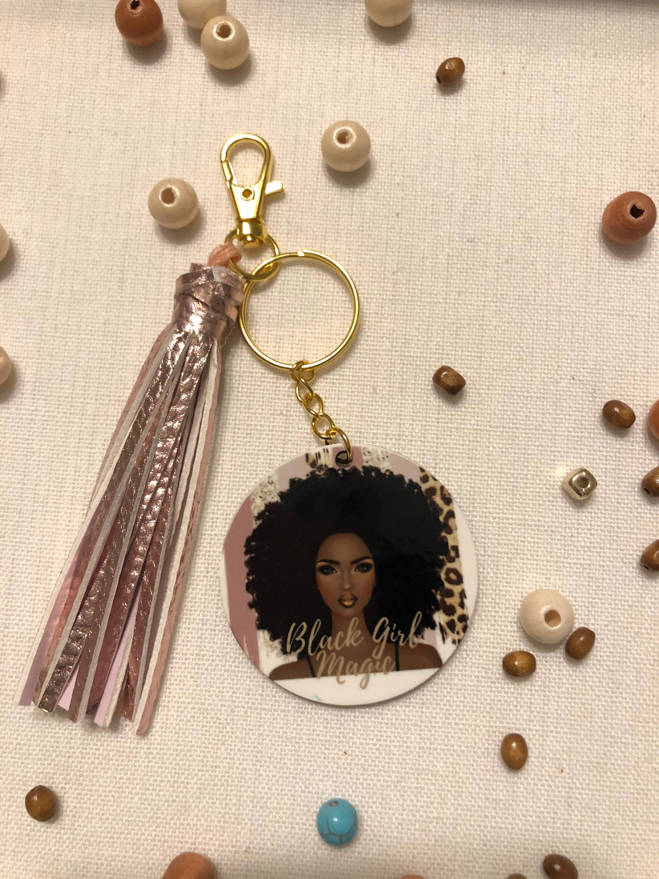 Black Girl Magic Keychain, Melanin Keychain, Afrocentric - Etsy