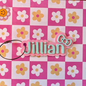 3d Backpack Name Tag, Diaper Bag Tag, Dance Bag Name Tag, Personalized ...
