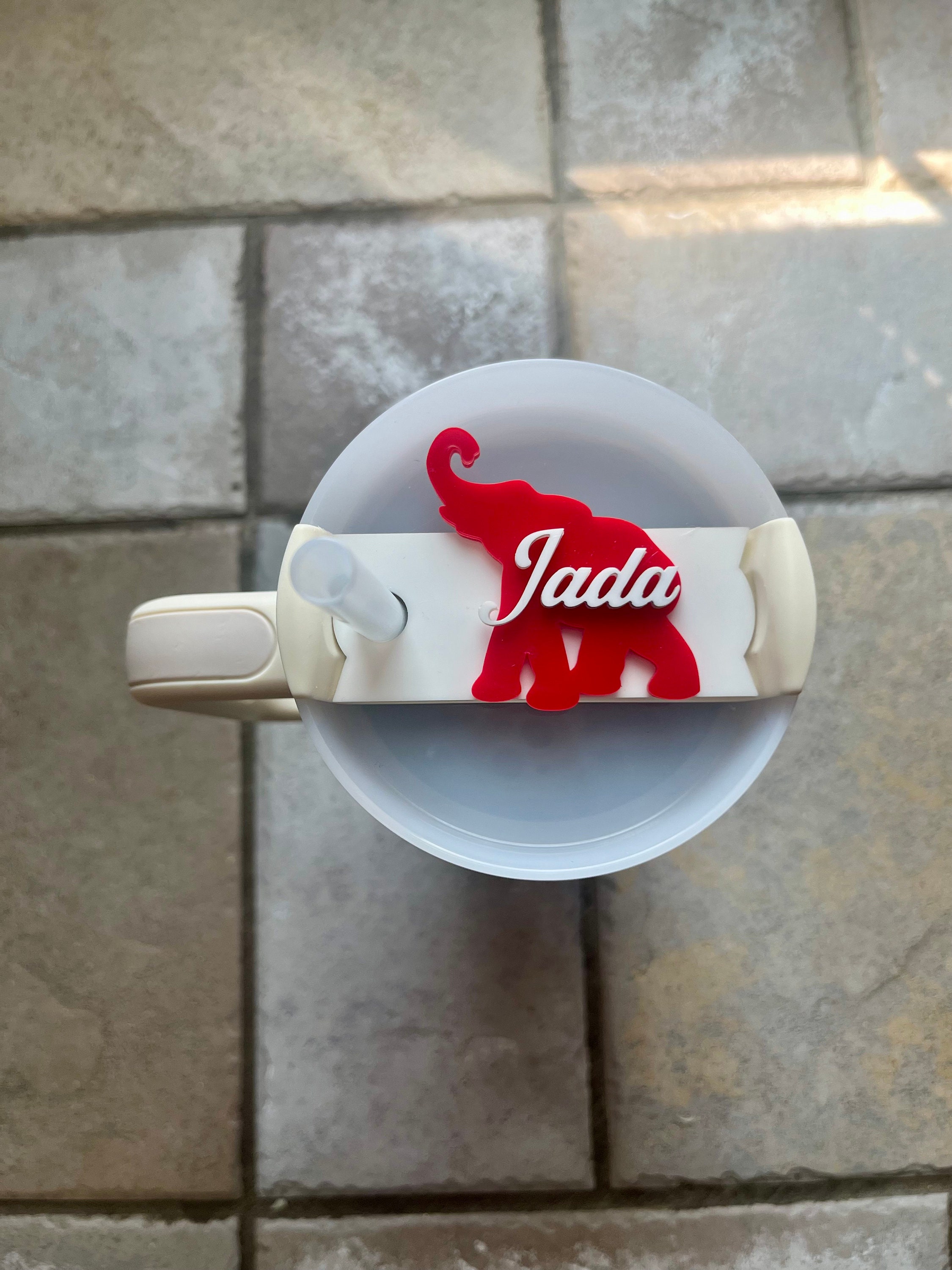 Personalized Stanley Large Elephant Tumbler Name Plate, 40oz, 30oz ...