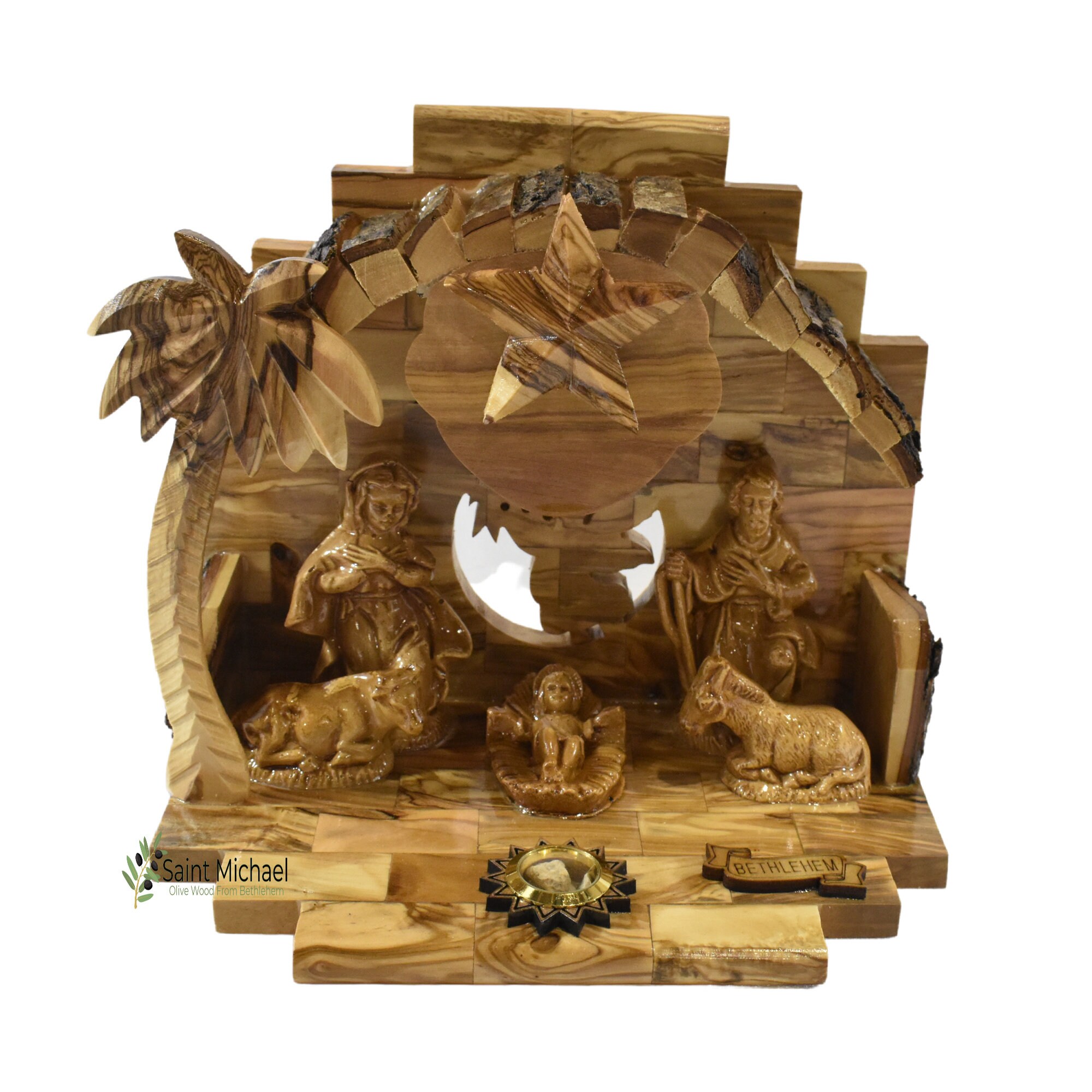 Musical Nativity Scene With Music Box & Incense From the Holy - Etsy