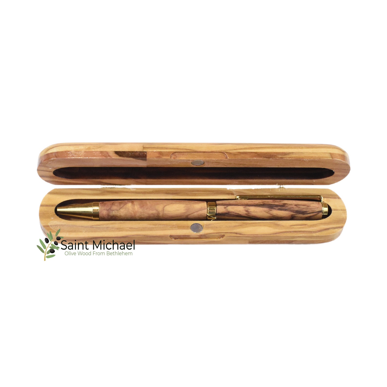 Personalized Wooden Pen Box Wooden Pen & Box Set Olive Wood - Etsy