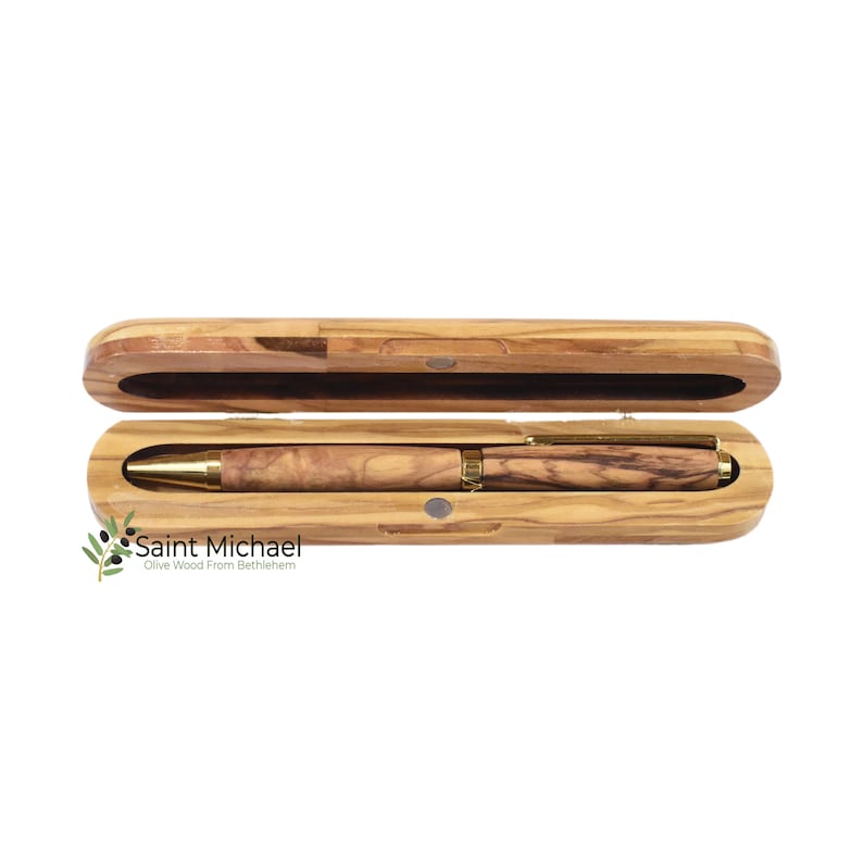 Personalized Wooden Pen Box Wooden Pen & Box Set Olive Wood - Etsy