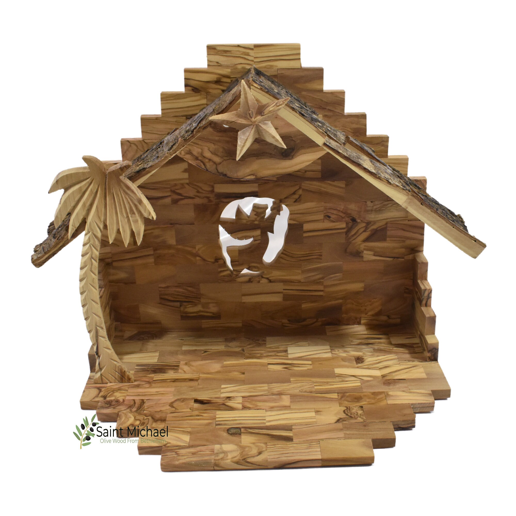 Large BETHLEHEM Nativity Set Wooden Nativity Set for - Etsy