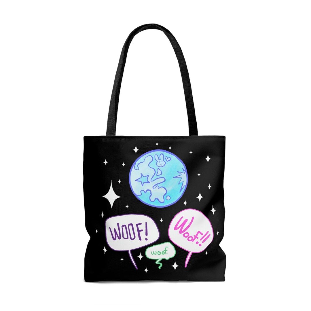 3 woof Moon Tote Bag - Etsy