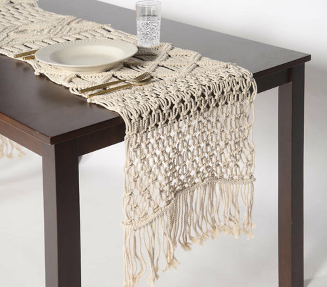 Macrame Table Runner - Etsy
