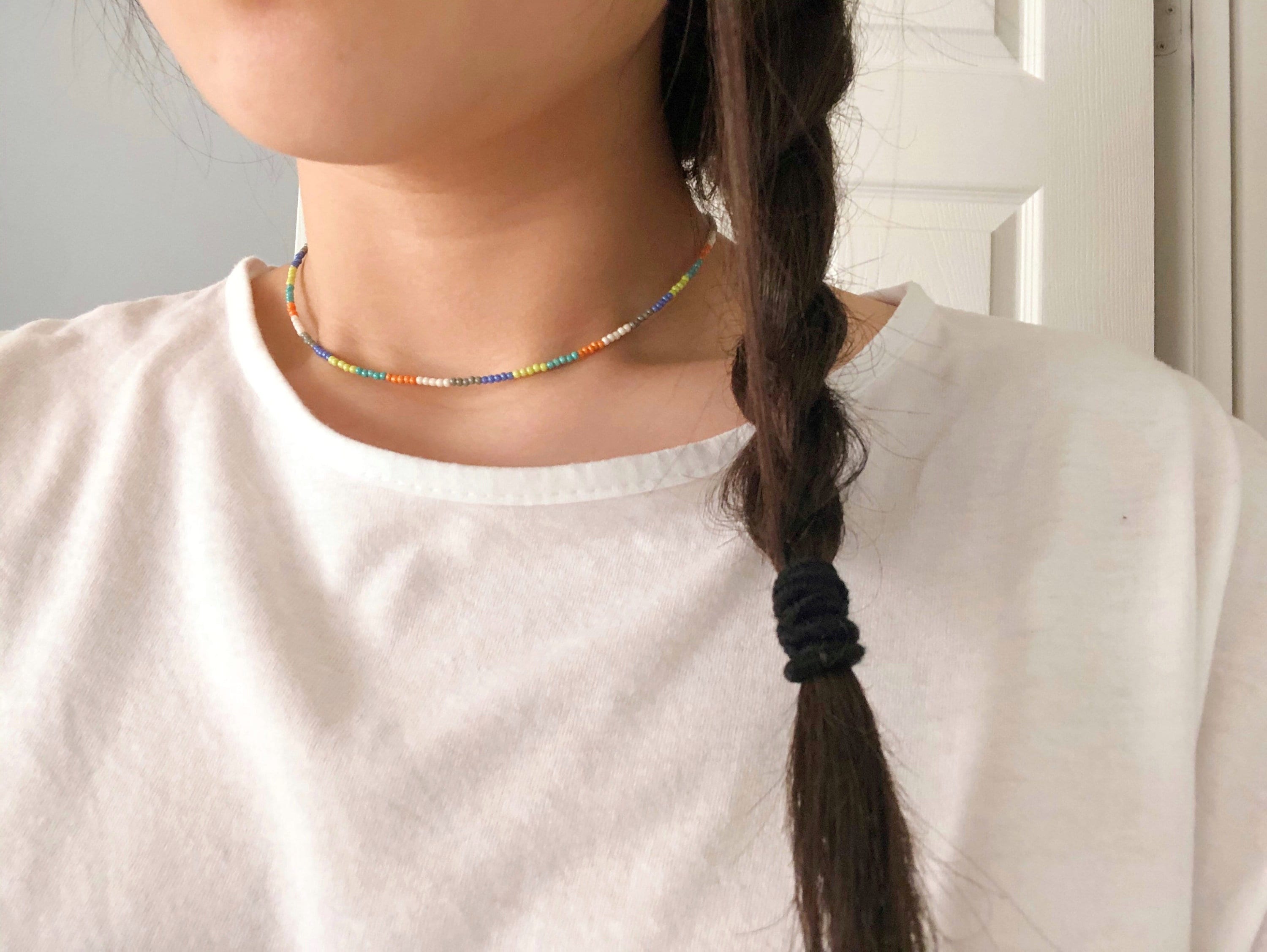 Robot Funk Choker, Seed Bead Choker, Colorful Choker, Trendy Choker ...