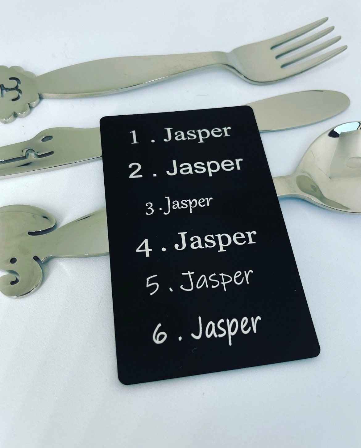 CHILDRENS PERSONALISED SYMBOL Animal Cutlery Set 1st - Etsy