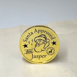 SANTA PERSONALISED COMMEMORATIVE Gold Christmas Coin | Santa |christmas ...