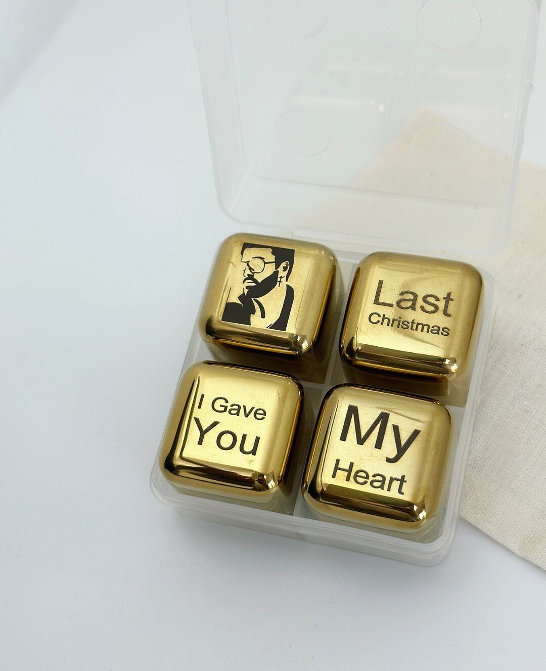 LAST CHRISTMAS WHAM! Gold Ice Cubes | Christmas |gin Stones | Whiskey ...