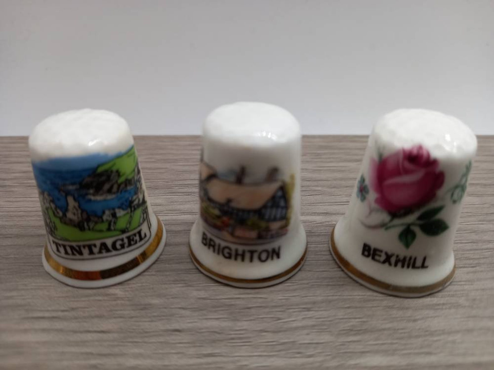 Selection of 10 Thimbles Collectible Souvenir Seaside Towns - Etsy UK