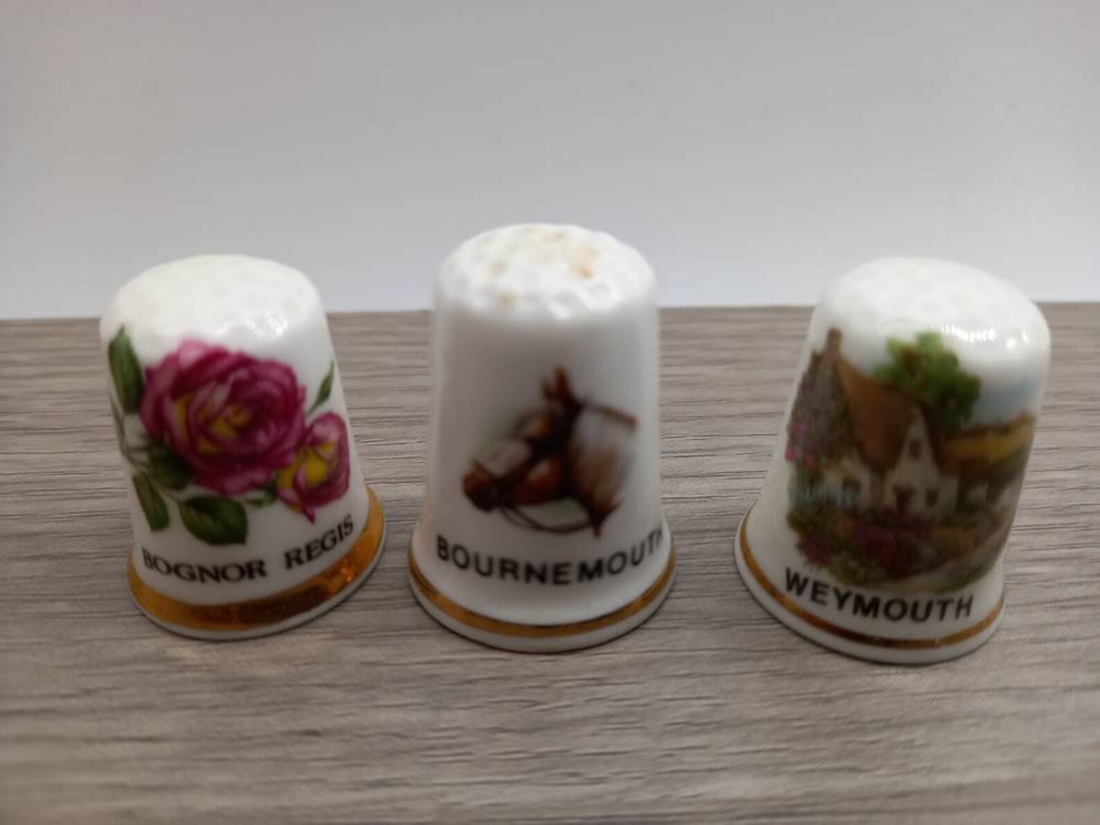 Selection of 10 Thimbles Collectible Souvenir Seaside Towns - Etsy UK