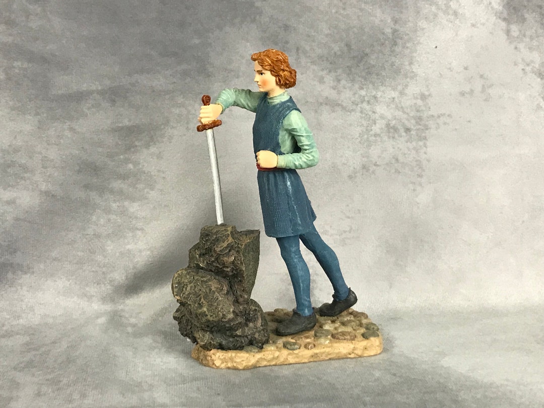Arthur Pulling the Sword From the Stone Resin Figure King - Etsy