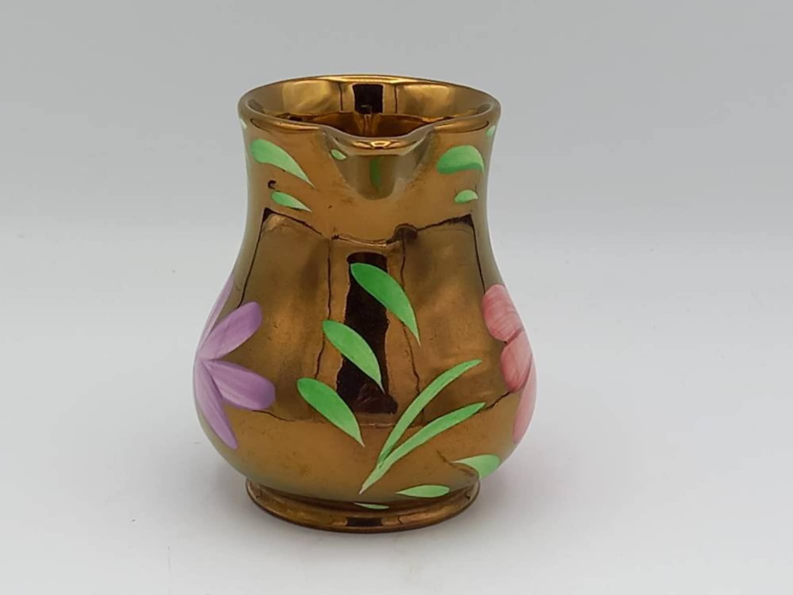 Vintage Hand Painted Wade Ceramic Jug. Floral Lovely Piece - Etsy