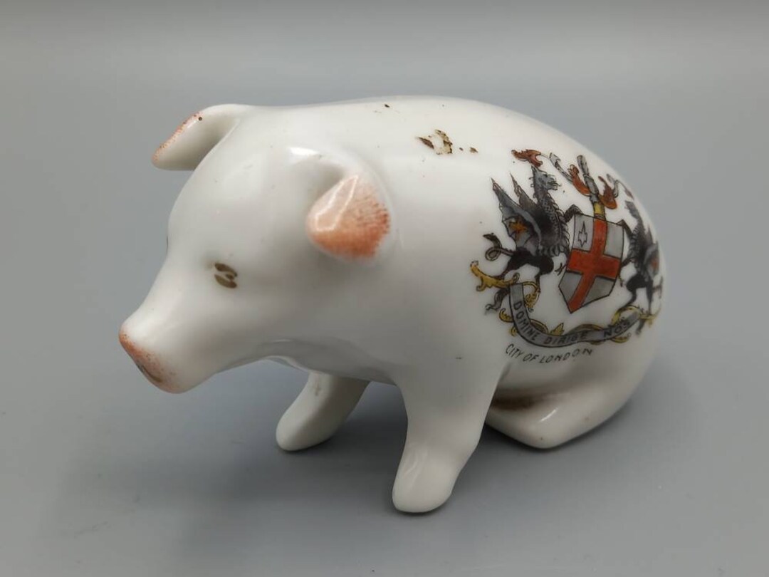 Ceramic 19th C Gerber Pig Collectible Ornament. - Etsy