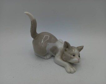 Lladro Cat Figurine | Etsy