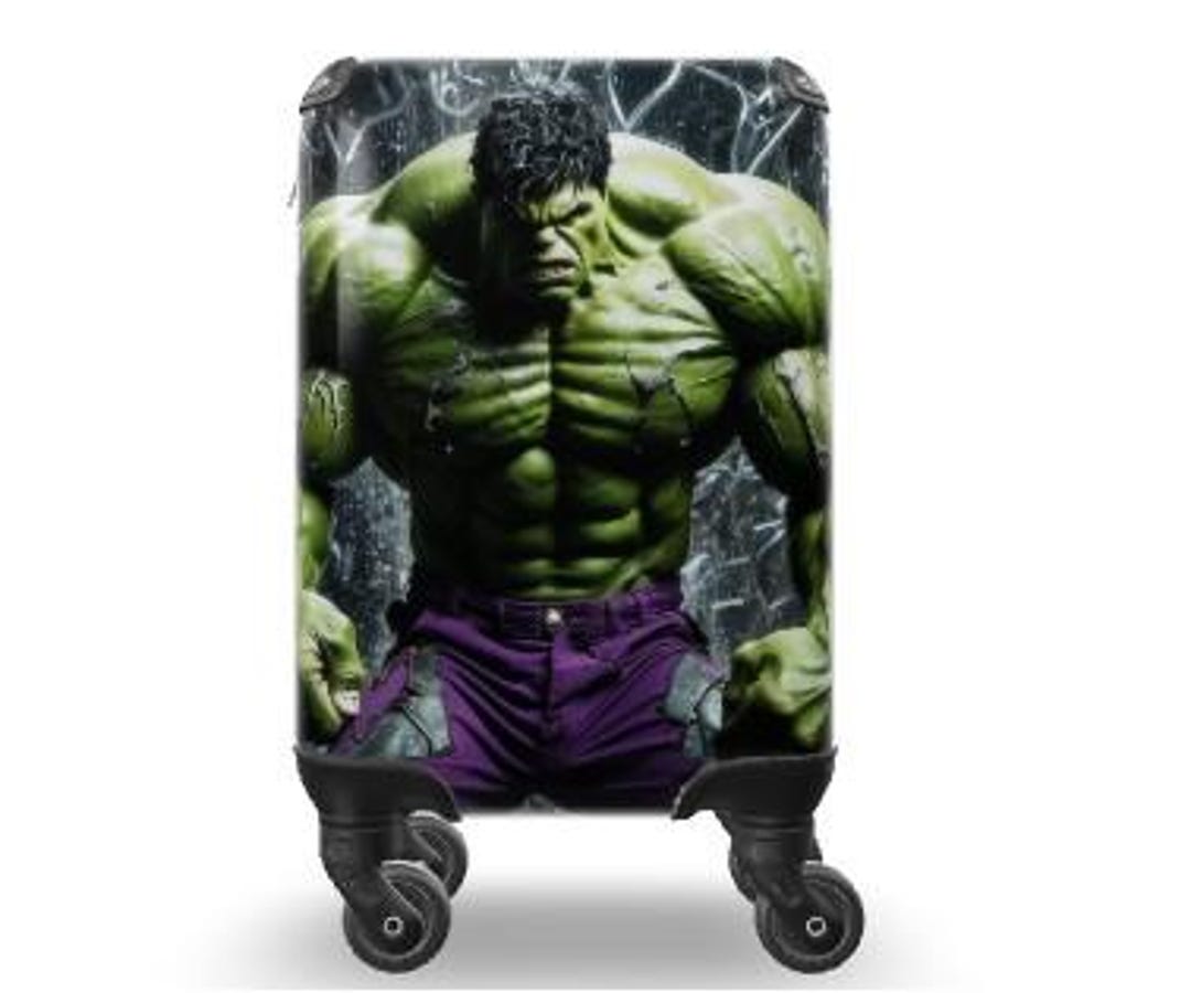 Hulk Suitcase Cabin Luggage Travelling Avengers Super Hero Gifts ...