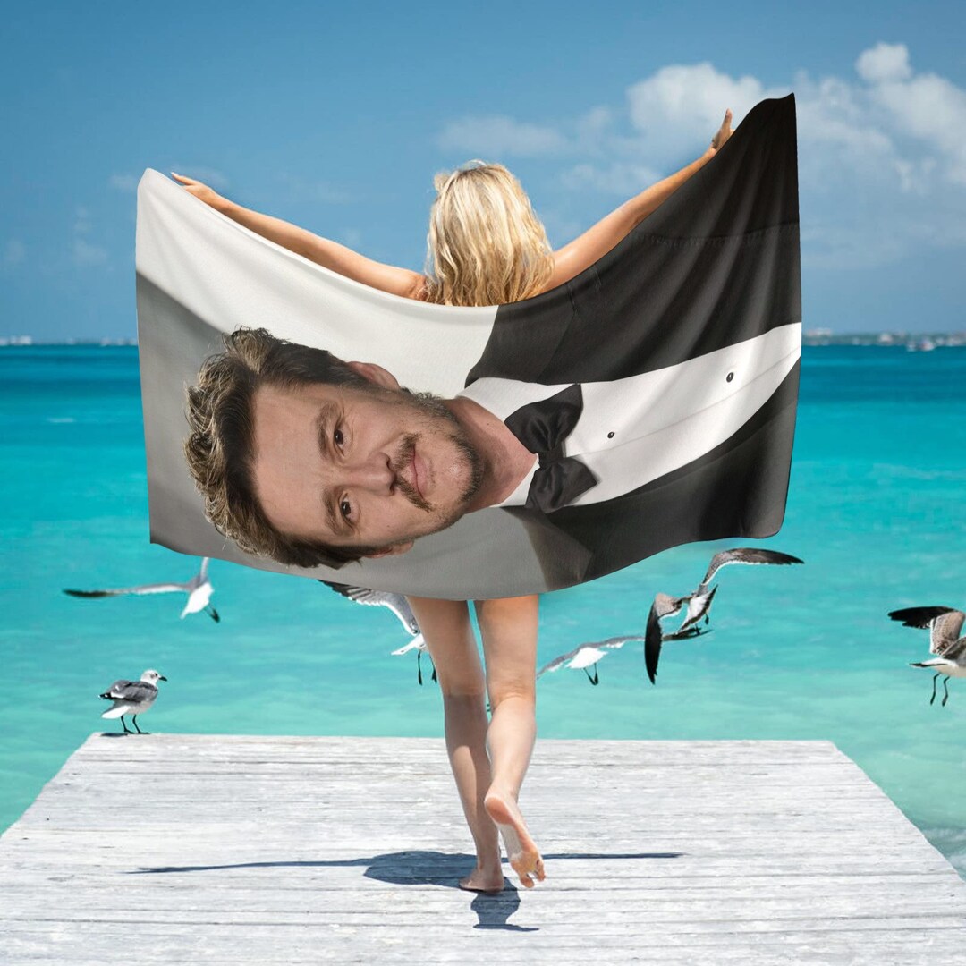 HUGE BEST PRICE Pedro Pascal Beach Towel Cotton Camping Summer Birthday ...