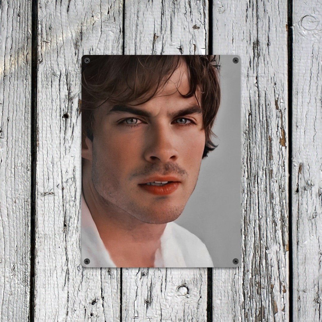Ian Somerhalder Metal Tin Sign Super Hero Birthday Gifts Valentines Day ...