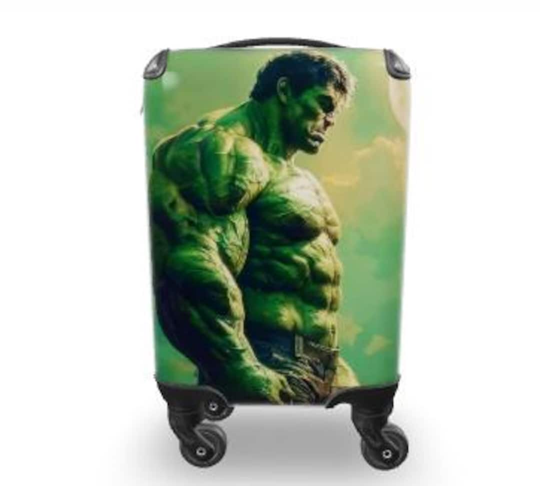 Hulk Suitcase Cabin Luggage Travelling Avengers Super Hero Gifts ...