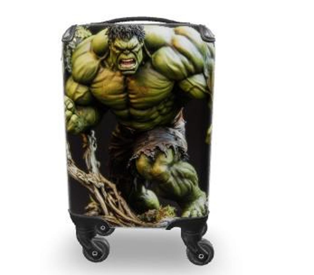 Hulk Suitcase Cabin Luggage Travelling Avengers Super Hero Gifts ...