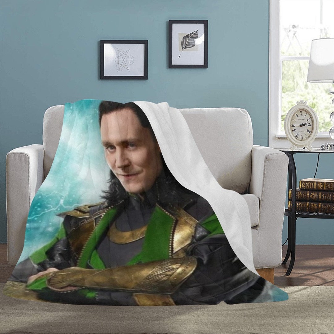 Loki Blanket Fleece Travelling Avengers Super Hero Birthday - Etsy