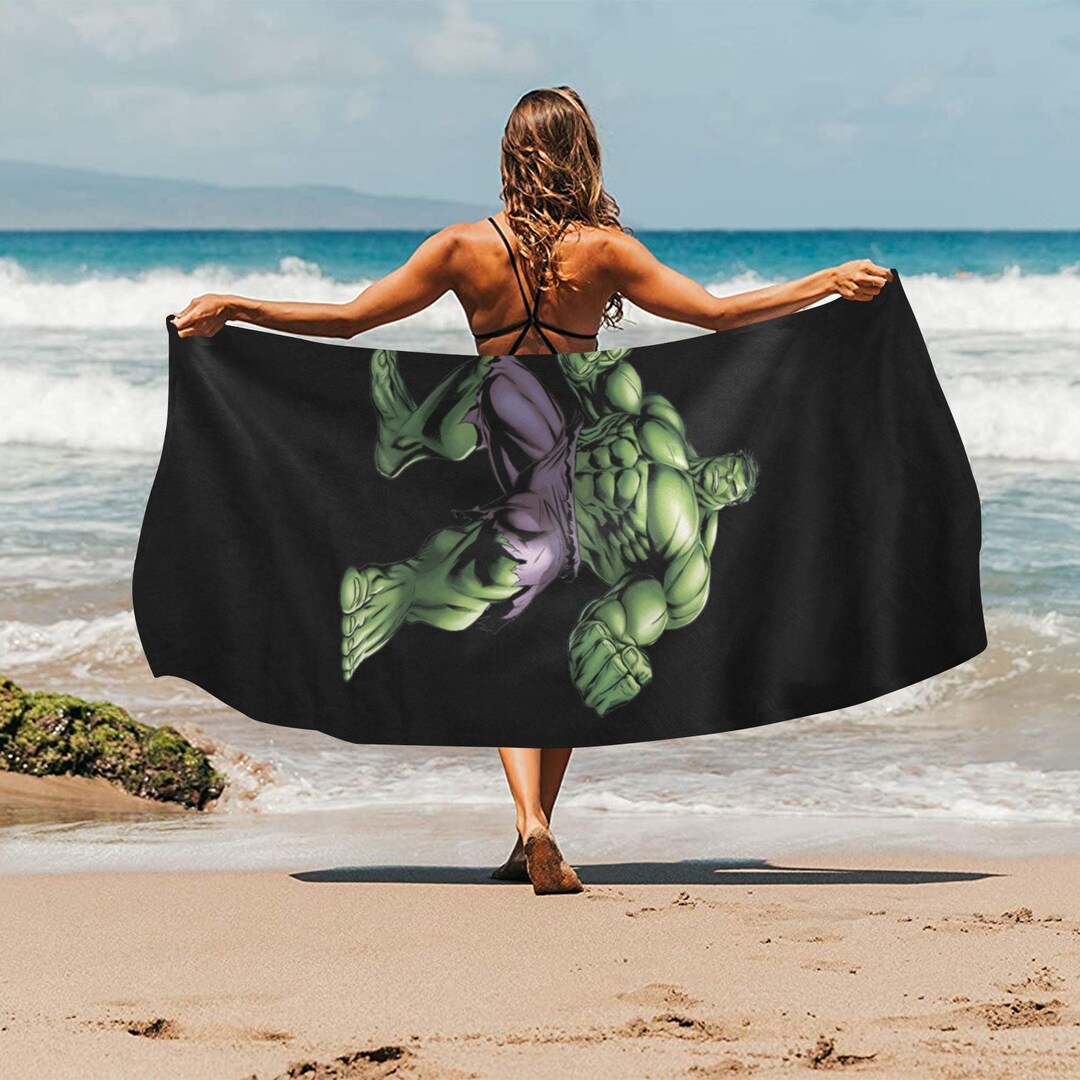 Hulk Beach Towel Avengers Super Hero Travelling Camping Summer - Etsy