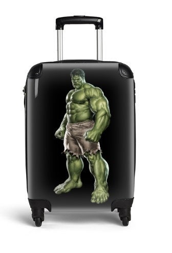 Hulk Suitcase Cabin Luggage Travelling Avengers Super Hero Gifts ...
