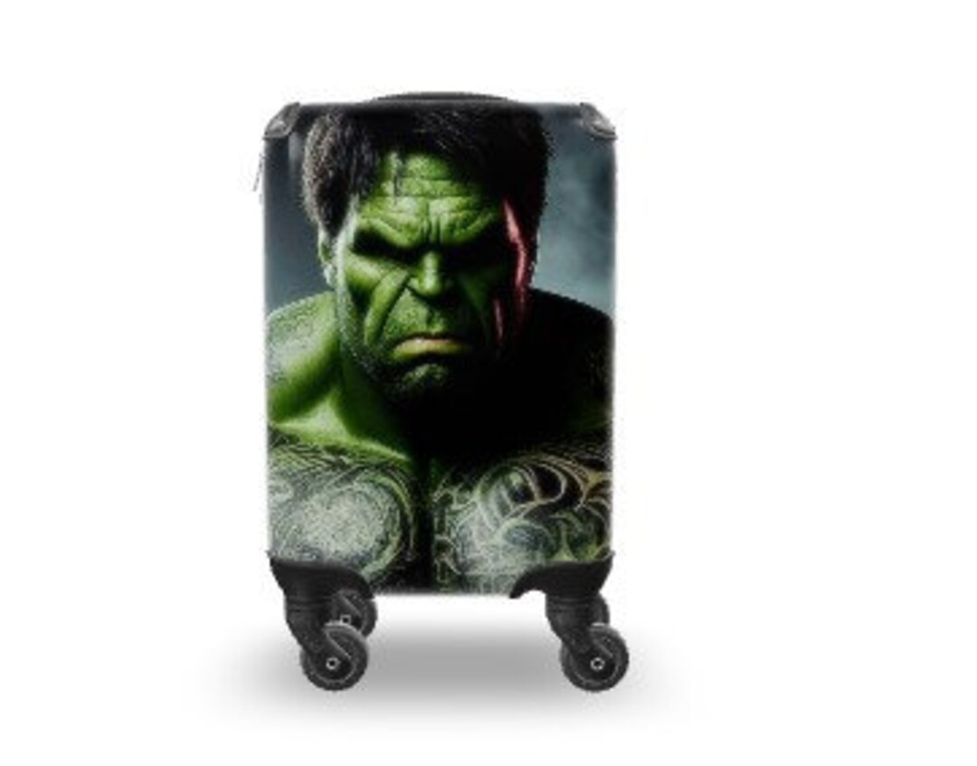 Hulk Suitcase Cabin Luggage Travelling Avengers Super Hero Gifts ...