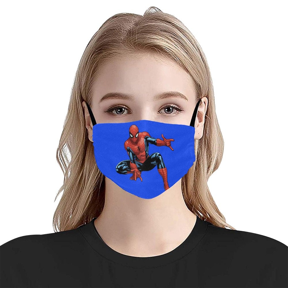 Spiderman Face Mask Super Hero Cotton Covering Cover - Etsy