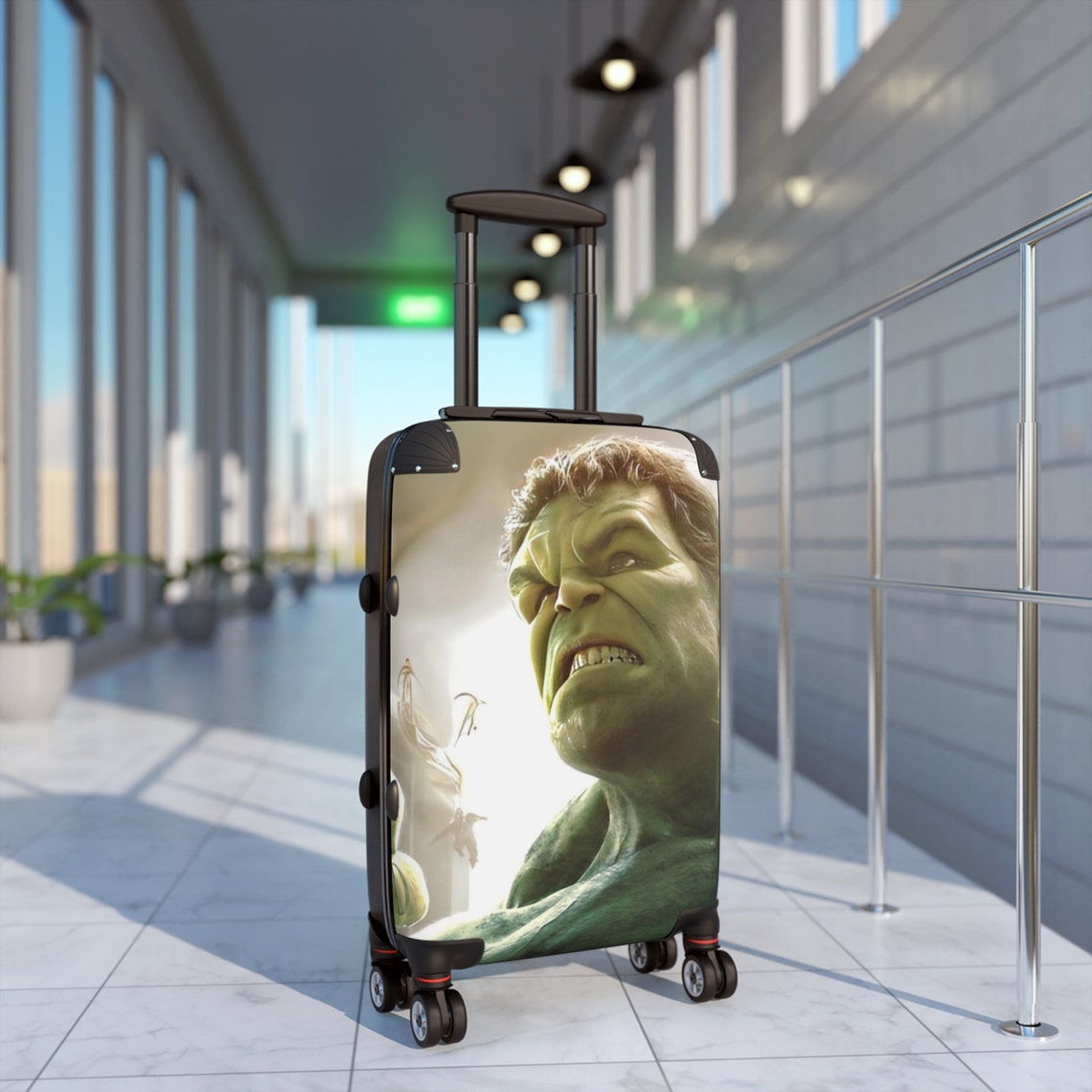 Hulk Suitcase Cabin Luggage Travelling Avengers Super Hero Gifts ...