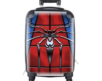 Spiderman Suitcase Cabin Travelling Super Hero Gifts Birthday | Etsy