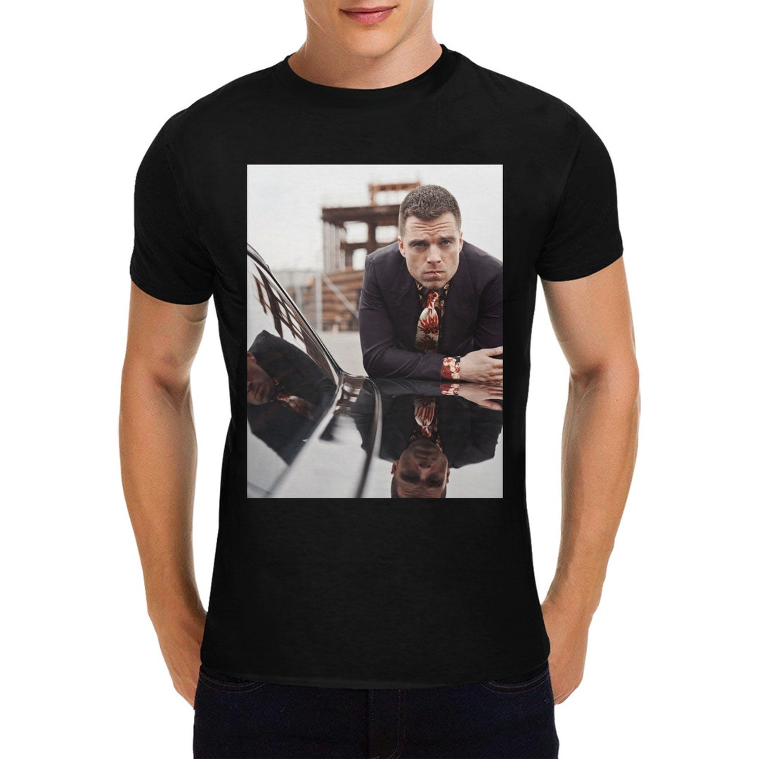 Sebastian Stan T Shirt Tee Women Birthday Gifts Anniversary Black ...