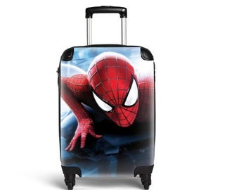 Spiderman Suitcase Cabin Travelling Super Hero Gifts Birthday | Etsy