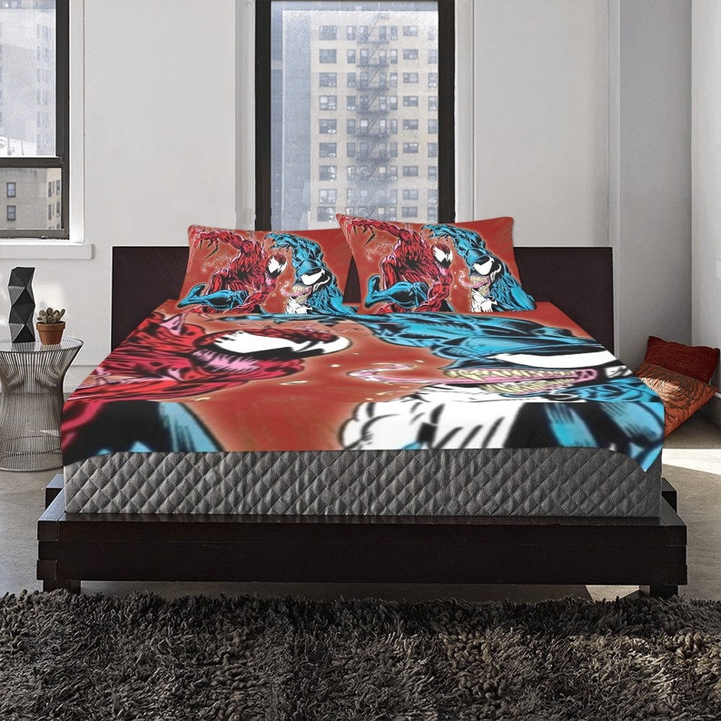 Venom Bedding Set Pillow Cases Duvet Cover Birthday Gifts Christmas - Etsy