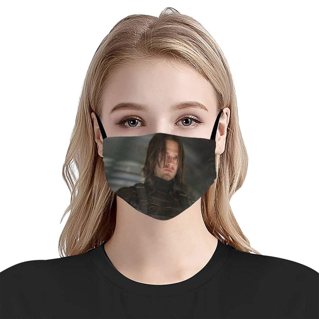 Sebastian Stan Face Mask Captain America Cotton Covering Cover ...