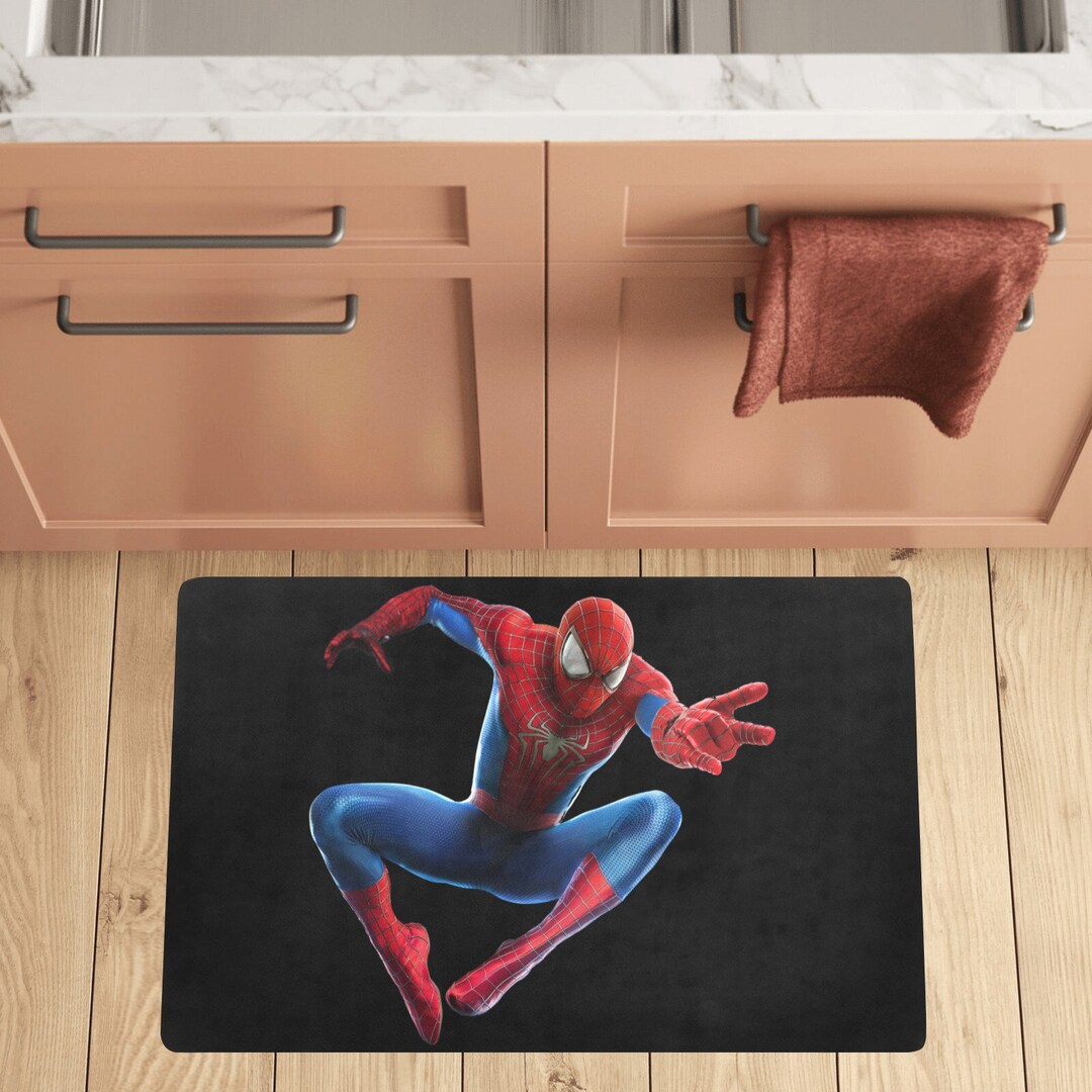 Spiderman Kitchen Mat Rubber Material Birthday Gifts Anniversary ...