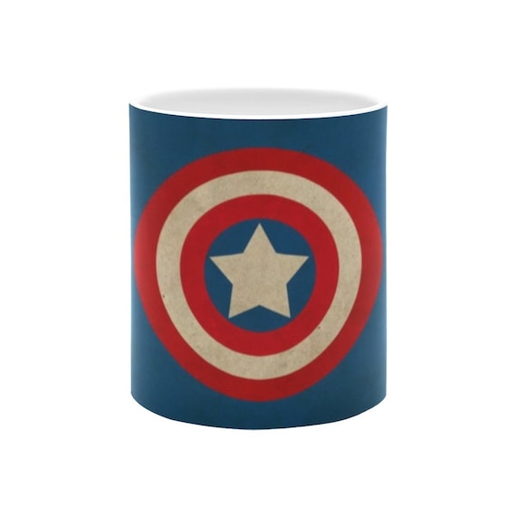Captain America Shield Mug Cup Super Hero Birthday Gifts - Etsy