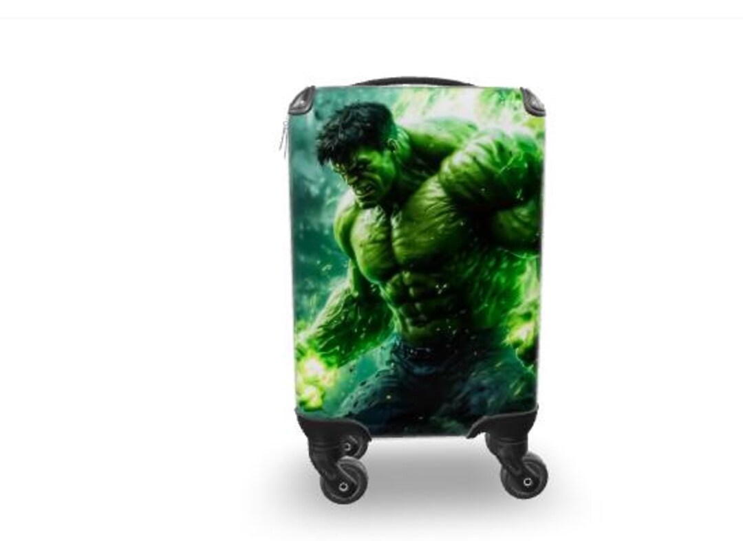 Hulk Suitcase Cabin Luggage Travelling Avengers Super Hero Gifts ...