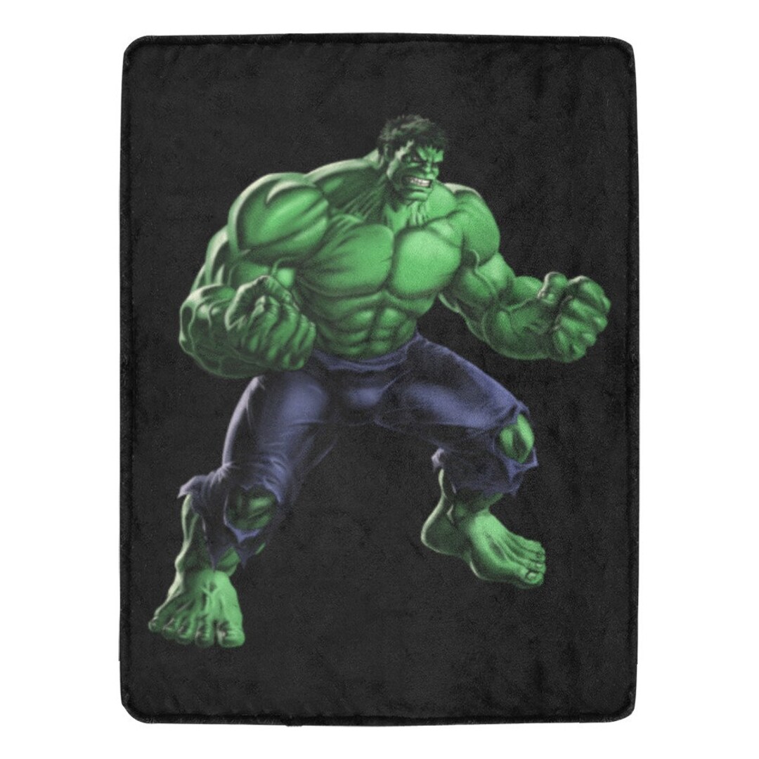 HUGE BEST PRICE Hulk Blanket Fleece Travelling Avengers Super Hero ...