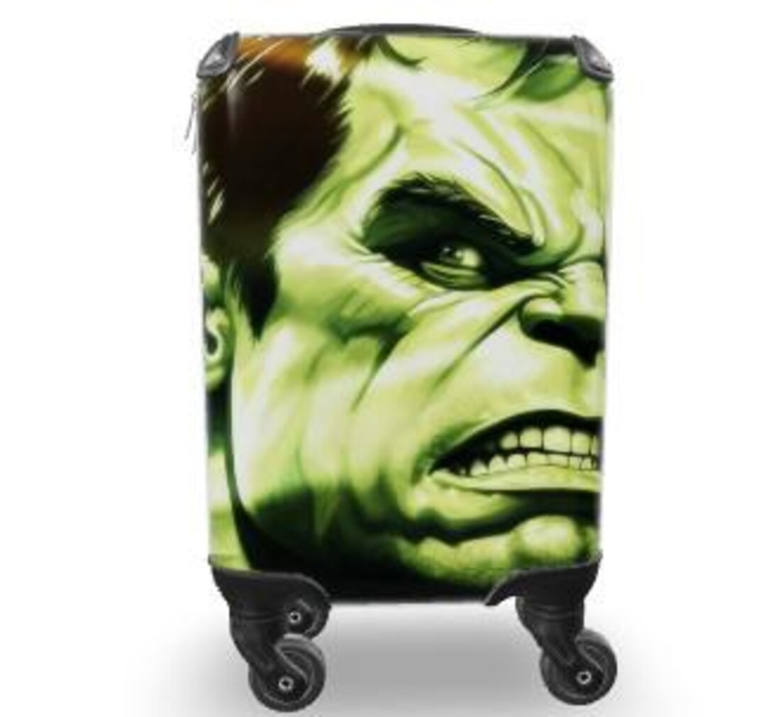 Hulk Suitcase Cabin Luggage Travelling Avengers Super Hero Gifts ...
