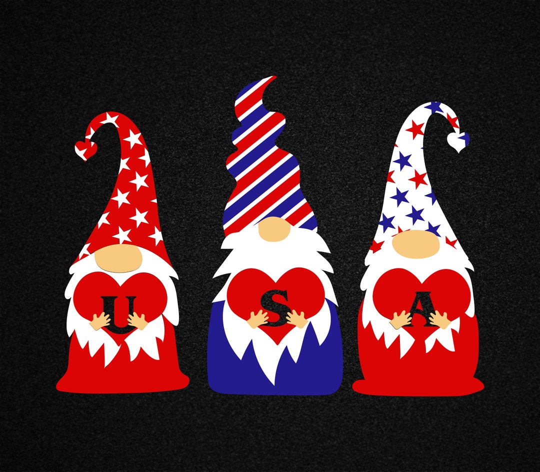 4th of July Gnomes SVG, Independence Day Svg, Patriotic Gnomes Svg, 4th ...
