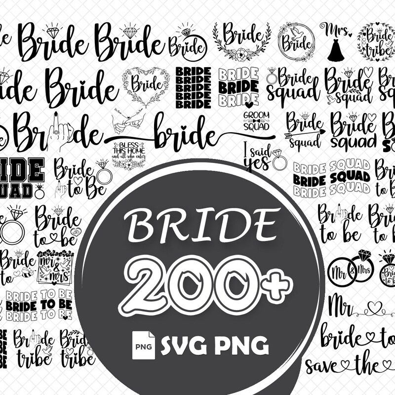 Bride svg - Etsy