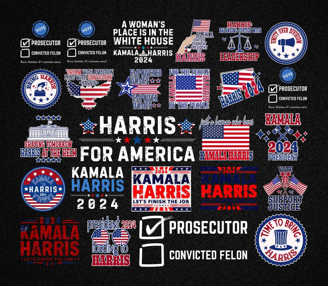 Kamala Harris 2024 Png Bundle, Kamala Harris for President, Kamala Png ...