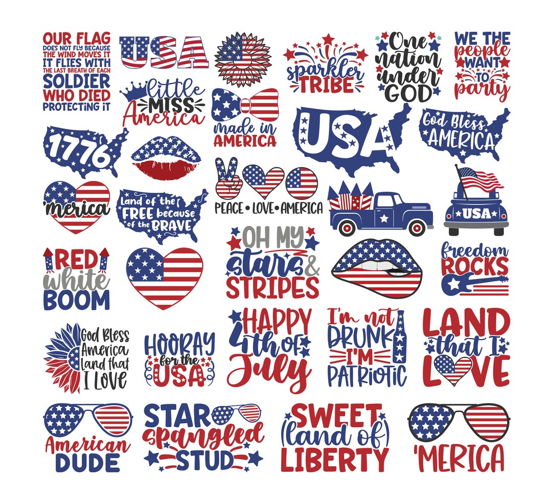 4th of July SVG Bundle, July 4th SVG, Fourth of July Svg, America Svg ...