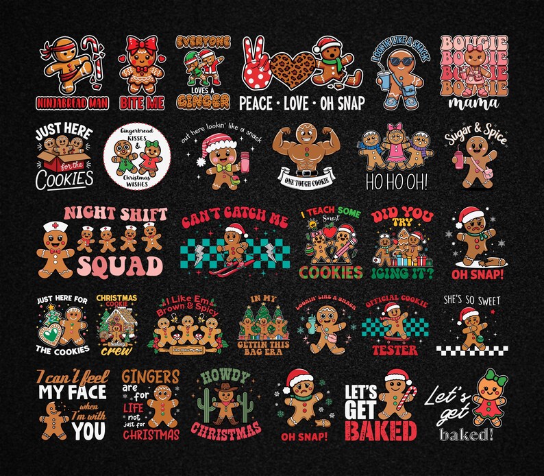 Gingerbread Svg Bundle, Christmas Svg, Gingerbread Svg, Gingerbread Man ...