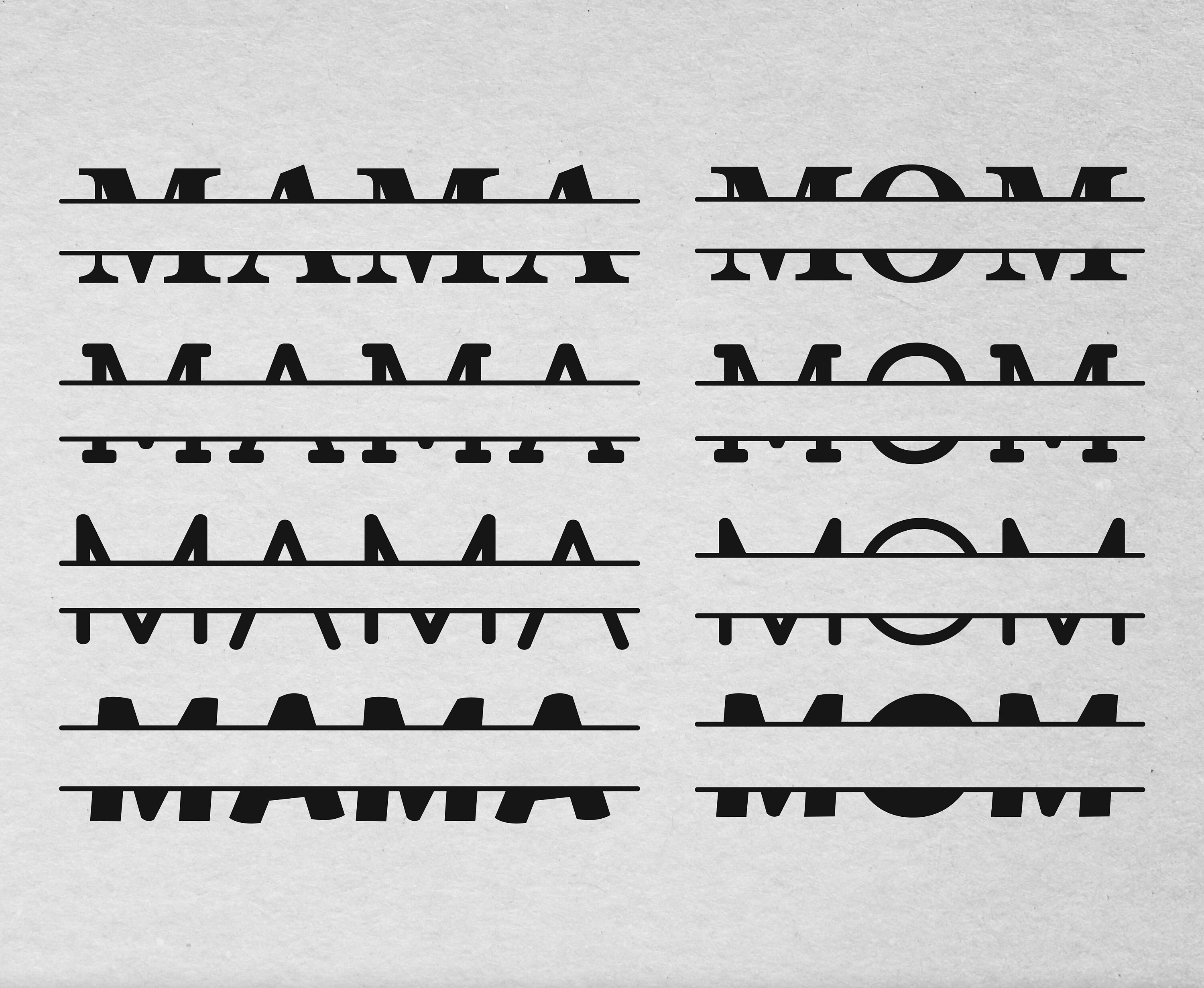 Mom Monogram SVG, Mom Svg, Mama Svg, Mother's Day Custom Monogram, Mama ...