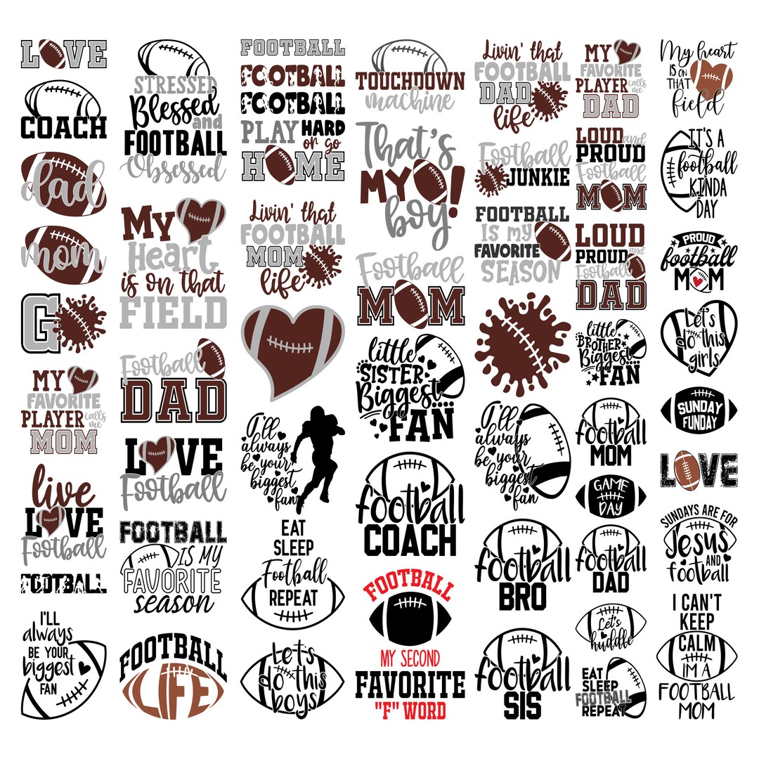 Football Svg Bundle, Football Svg, Football Mom Svg, Football Quote Svg ...