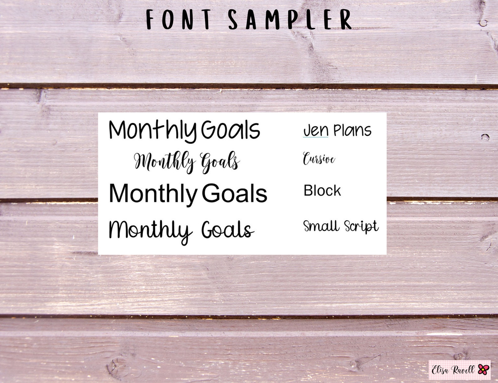 Custom Script Sticker Sheet Planner Stickers Choose Your - Etsy