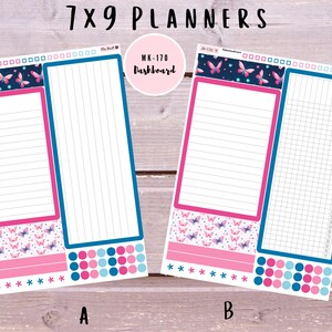 7x9 Monthly View Planner Stickers Kits for Erin Condren Life Planners ...